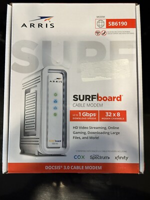 ARRIS SURFboard DOCSIS 3.0 Cable Modem - SB6190 | eBay
