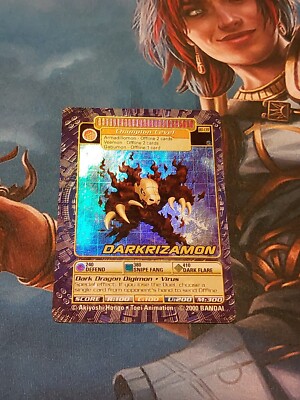 2000 Digimon Digi-Battle Darkrizamon #BO-139S Series 3 Foil Miscut OC ...