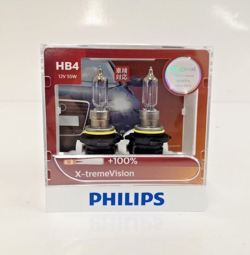 Genuine Philips HB4 9006 X-treme xtreme extreme Vision +100% +35m beam ...