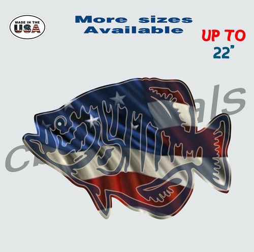 American Crappie Fishing Decal Sticker Fishing Car & Truck Window ...
