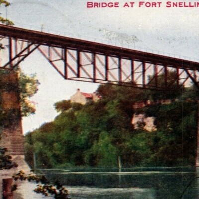 Bridge at Fort Snelling Minnesota 1909 Vintage Postcard 3985 | eBay