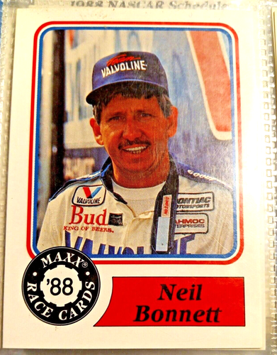 * 1988 Maxx Neil Bonnett card #20 | eBay
