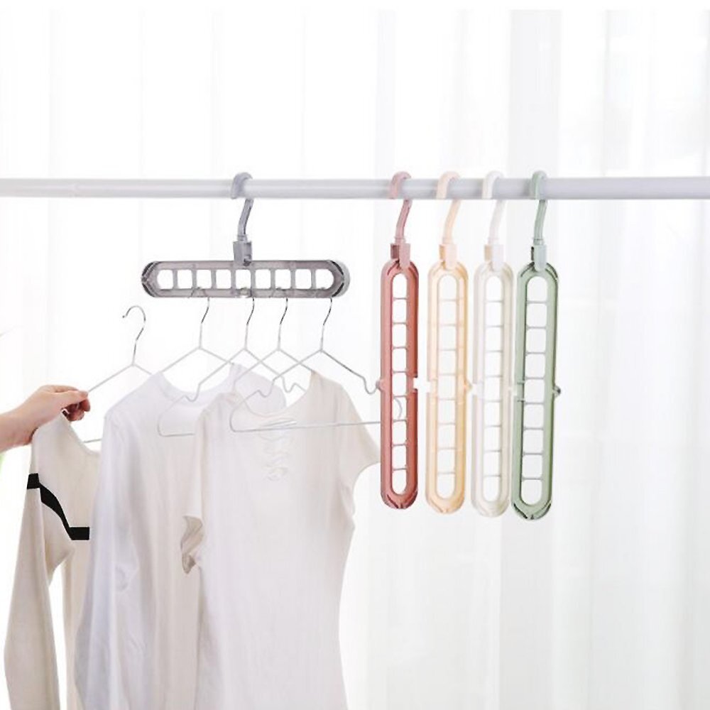 Rotate Anti-skid Folding Hanger Anti-skid Multifunction Clothes Hanger ...