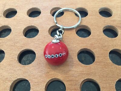 Vintage |"Powerball, Oregon Lottery"| White & Black Print on Red Marble ...