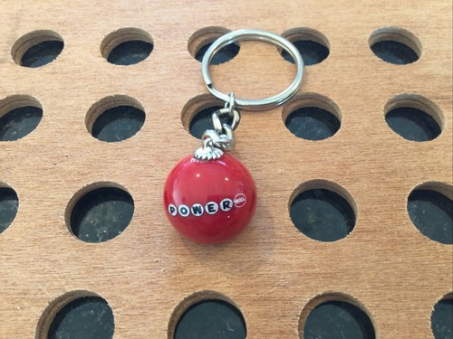 Vintage |"Powerball, Oregon Lottery"| White & Black Print on Red Marble ...