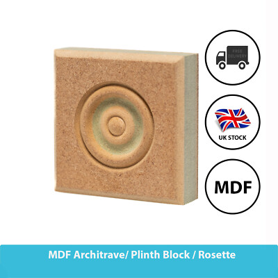MR MDF Architrave Block Moulding /Door Casing /Corner Block / Bullseye ...