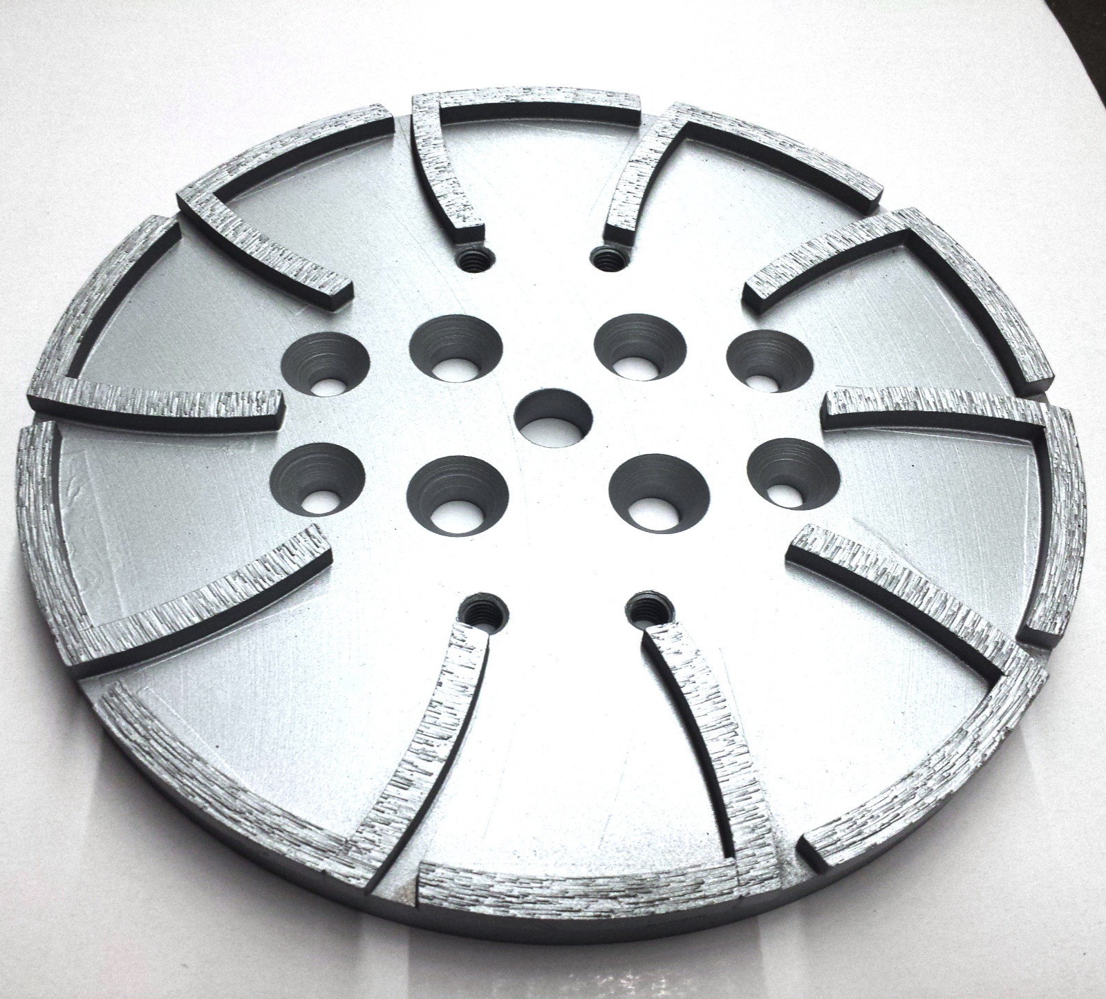 10” Pro Concrete Grinding Head Disc Plate for Edco Floor Grinder-20 ...