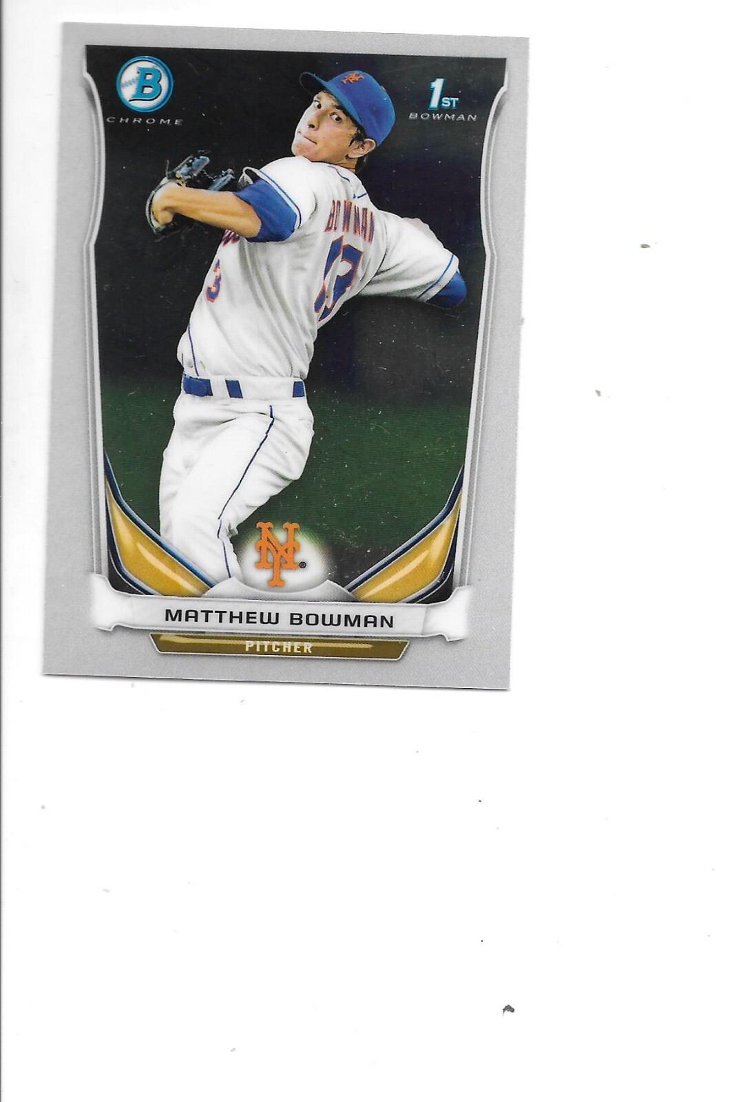Matthew Bowman 2014 Bowman 1st Chrome Prospects Baseball Card #BCP72 NY ...