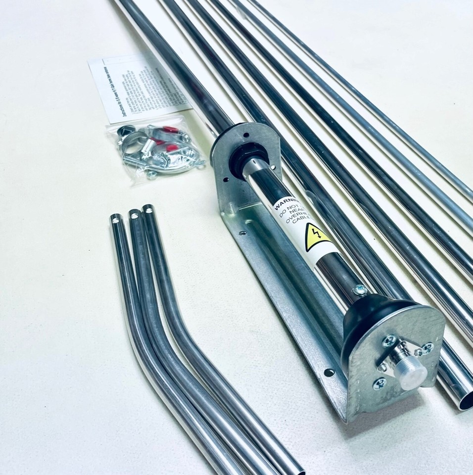 Sigma Venom 5/8 Wave High Gain Silver Rod CB Base Station Antenna 10 ...