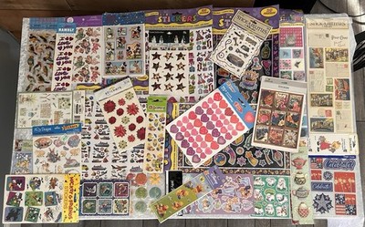 Huge Lot Of NEW Scrapbooking Stickers - 25 Packs | eBay