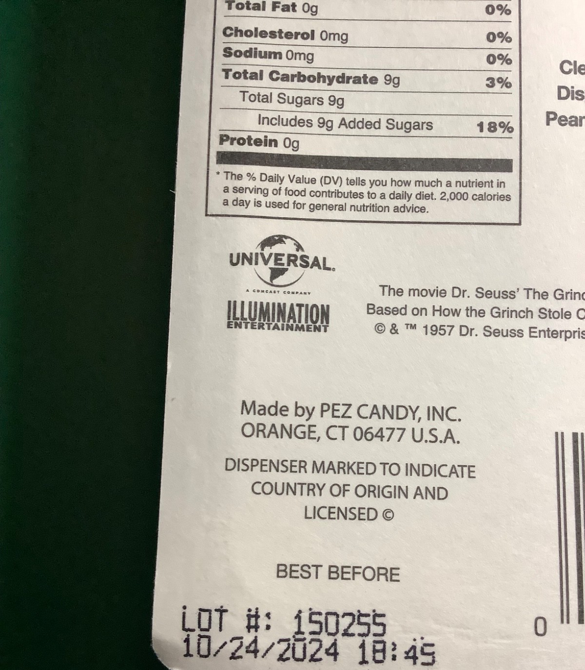 PEZ Grinch Cindy-Lou Who & Max Dr. Seuss Expired Candies New Carded RB ...