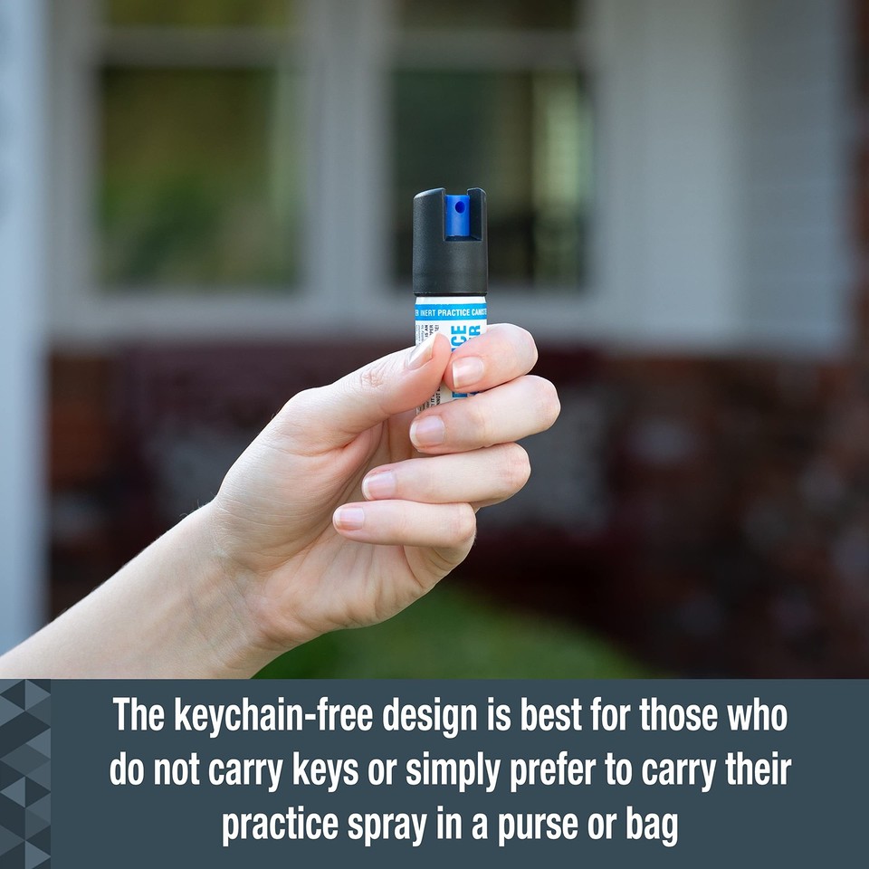 SABRE Practice Pepper Spray Keychain Free Design 10 ft Range Safety ...