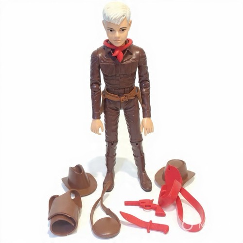 Vintage JAY WEST Marx Johnny West Cowboy Action Figure w Rare Orange ...