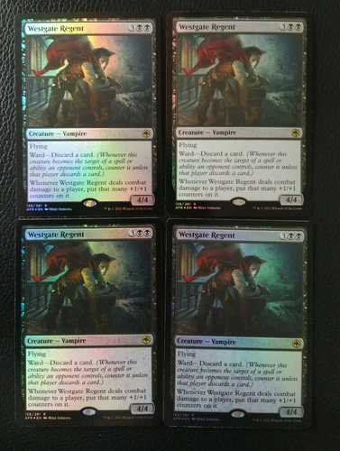 MTG Westgate Regent x4 FOIL Adventures in the Forgotten Realms 126/281 ...
