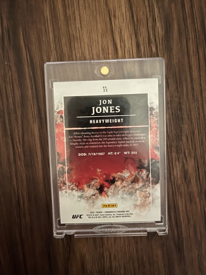 2021 Panini Origins- Jon Bones Jones- Auto Autograph Signed- UFC | eBay
