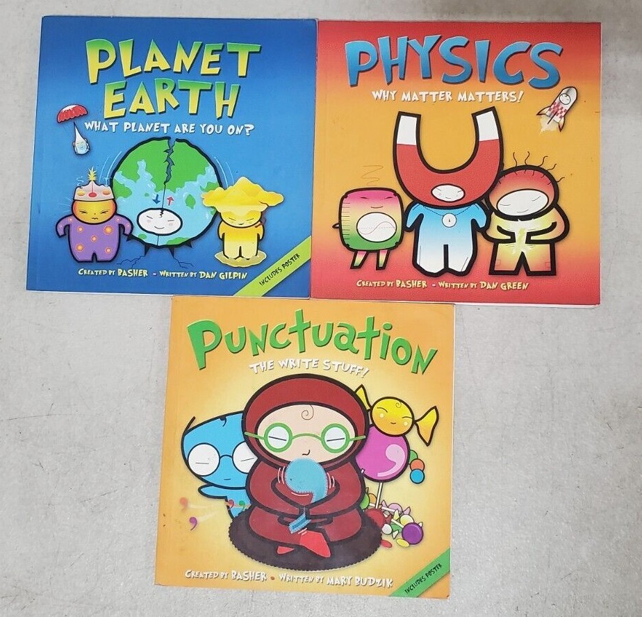 Punctuation, Physics & Planet Earth Book Lot by Basher - Kids Education ...