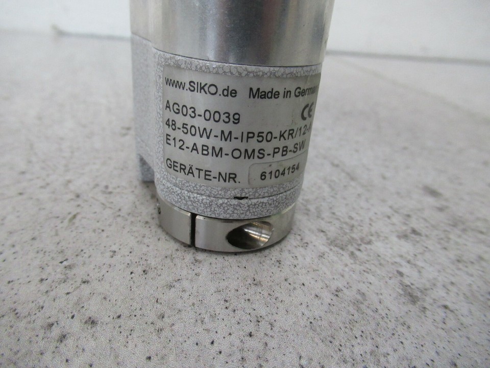 Positionierantrieb Siko AG03-0039 48-50W-M-IP50-KR / 12-A E12-ABM-OMS ...