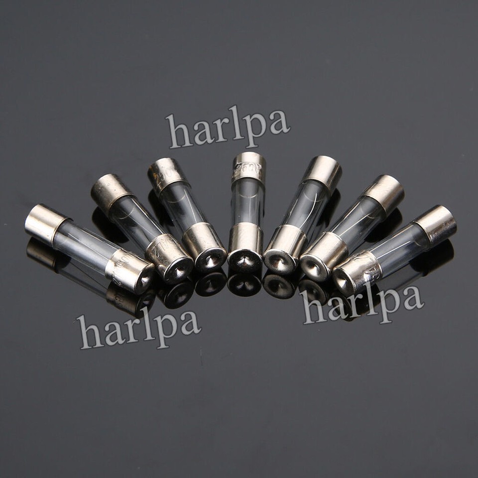 100pcs Quick Blow Glass Tube Fuse Assorted Kit Fast-blow Fuses 0.2A ...