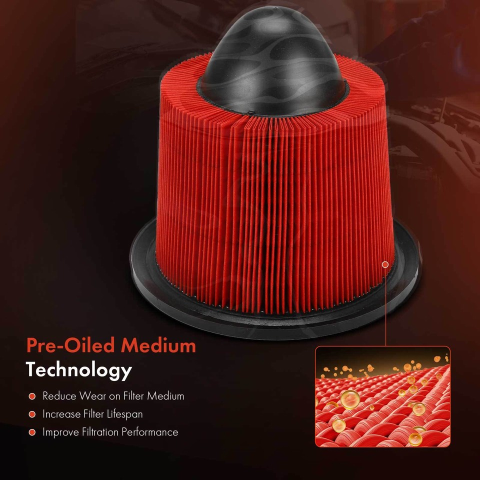2x High Performance Engine Air Filter for Ford E-150 E-250 F-150 F-250 ...