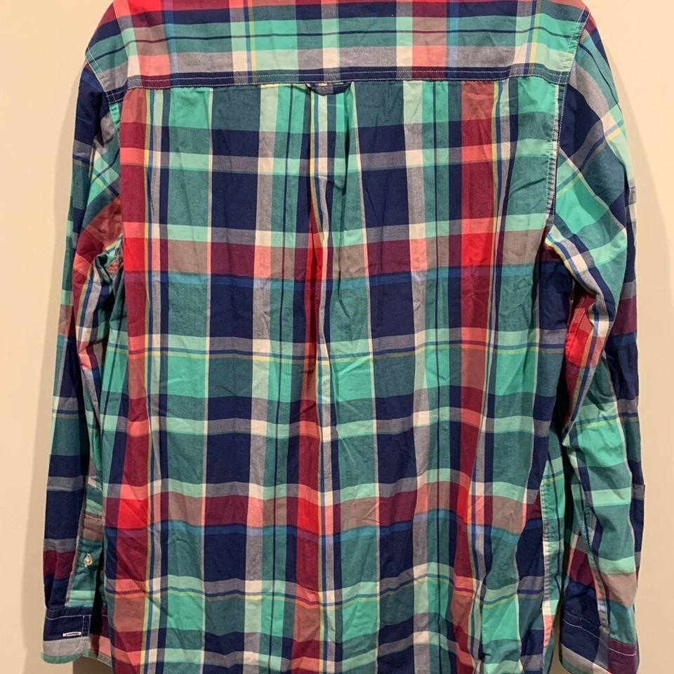 Chaps Mens Size Medium Multi Colored Button Down Long Sleeve Shirt | eBay