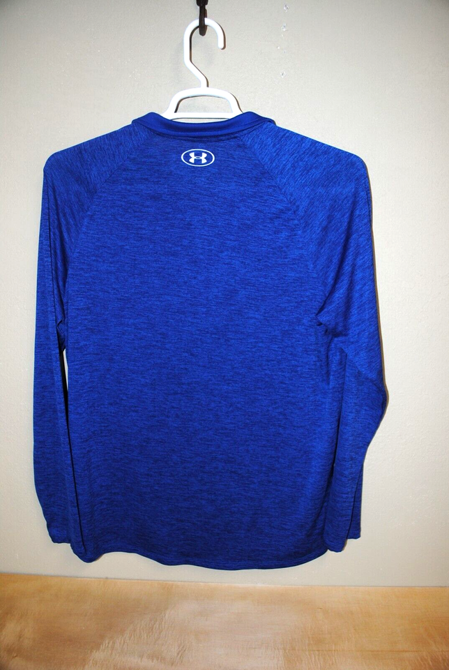 Long sleeve quarter zip. Blue in color and is made by Under Armor. | eBay