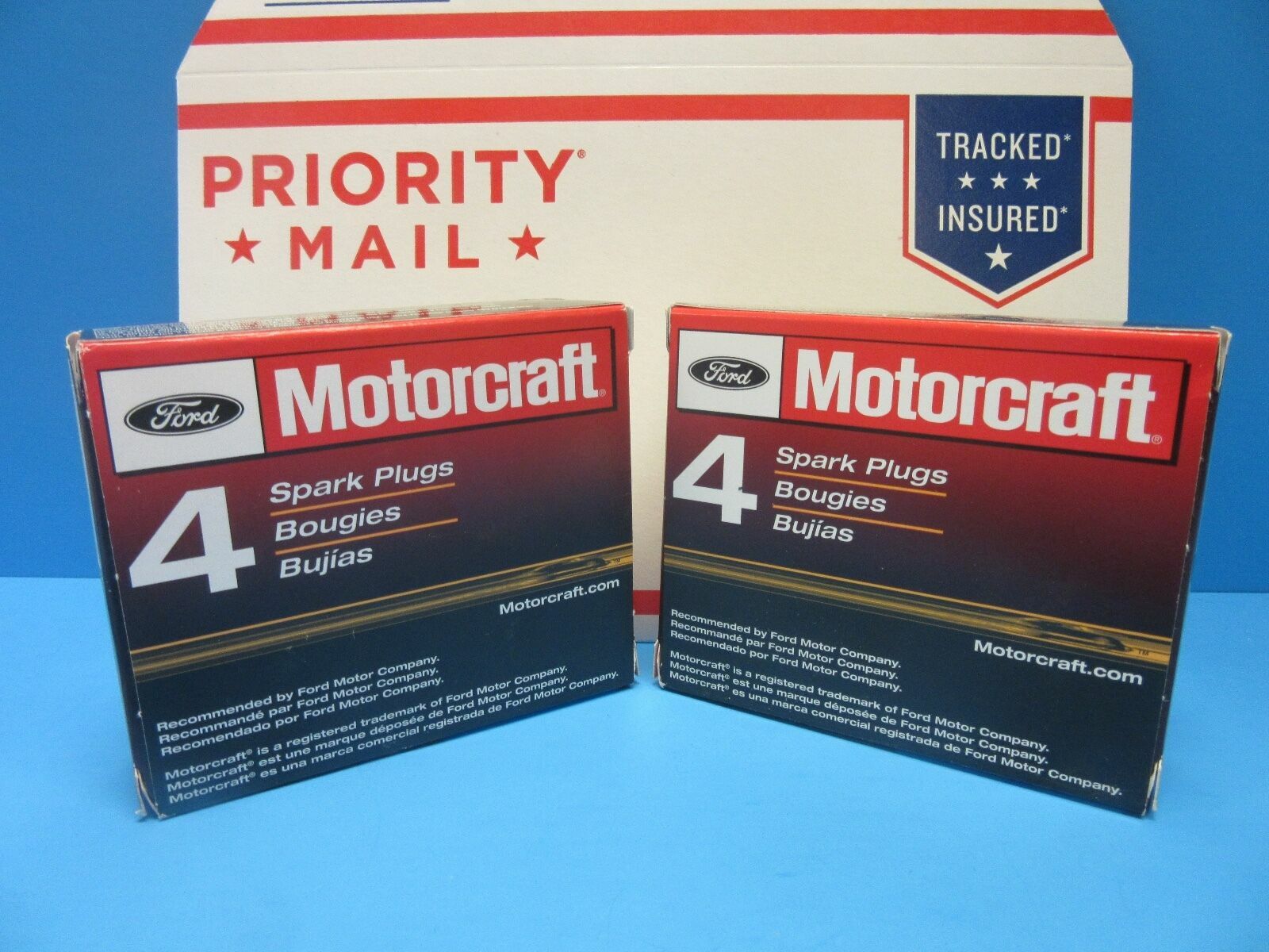 8 Spark Plugs OEM FORD Motorcraft SP509 HJFS24FP 5.4L V8 & Lariat | eBay
