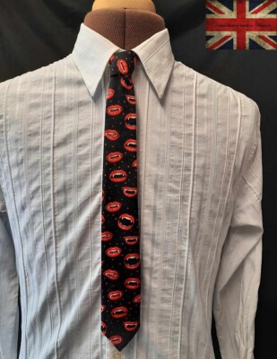 Gothic Vampire Lips Tie, Halloween Tie, Alternative Tie, Rockabilly Tie ...
