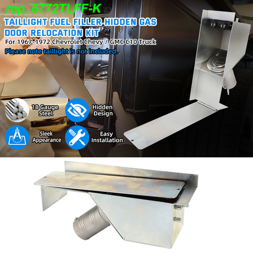 For 1967-72 Chevy GMC C10 Truck In bed Fuel Filler Gas Door Cap ...