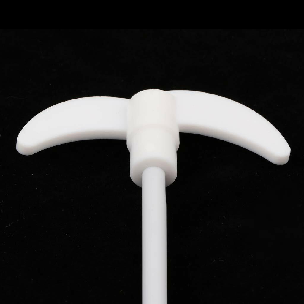 450mm PTFE Mixer Stirrer Shaft w/Foldable Paddle Blade (90mm) Stirring ...