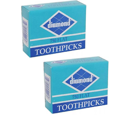 Diamond Flat Toothpicks Count 2 (1500 Pcs) - Household Accessories | eBay