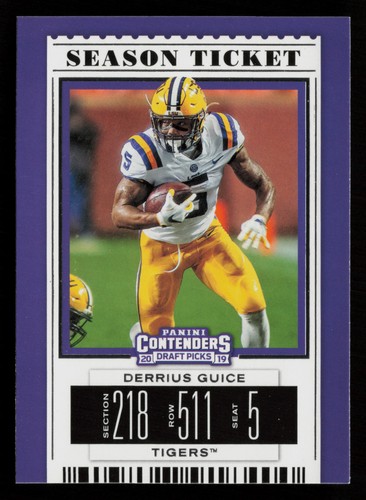 2019 Contenders Draft Picks Collegiate #32 Derrius Guice LSU Tigers | eBay