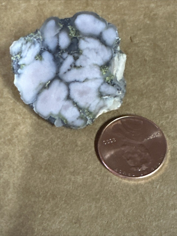 EB18 Pink Datolite Cluster With Epidote Nice Polish Michigan Copper ...