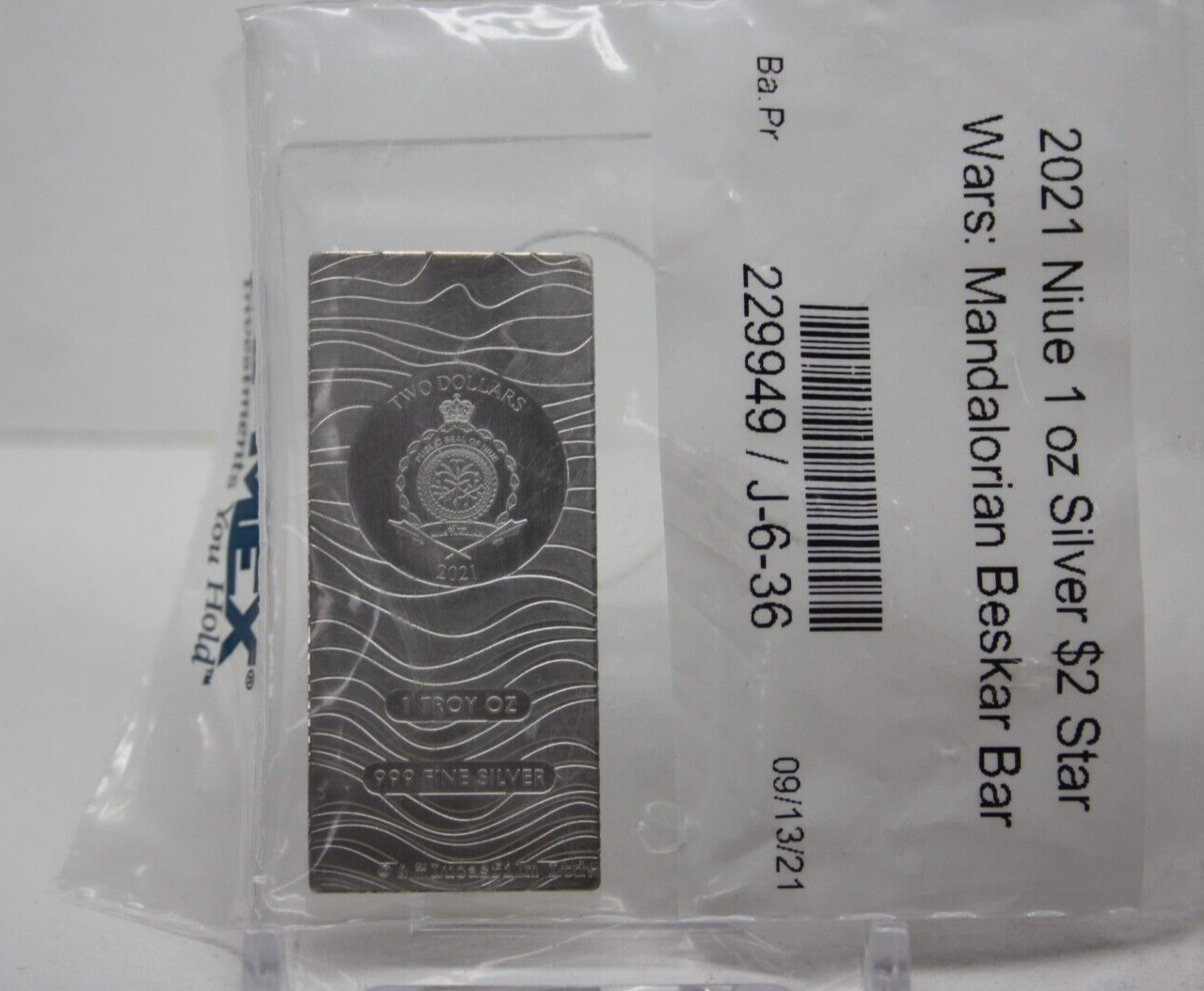 2021 Niue $2 Star Wars Mandalorian Beskar 1oz Silver Bar [063GRA] | eBay