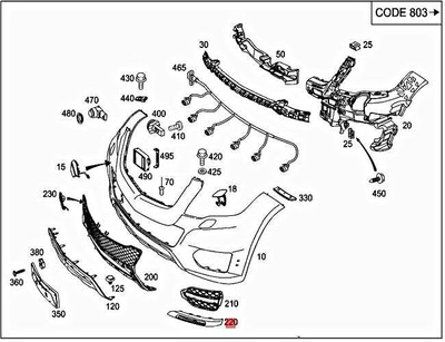 Genuine MERCEDES X204 GLK-CLASS X204 Trim 2048853374 | eBay
