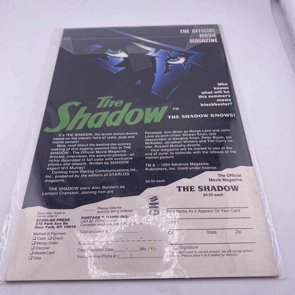 The Shadow #4 of 4 June 1994 Dark Horse Comics Movie Adaptation | eBay
