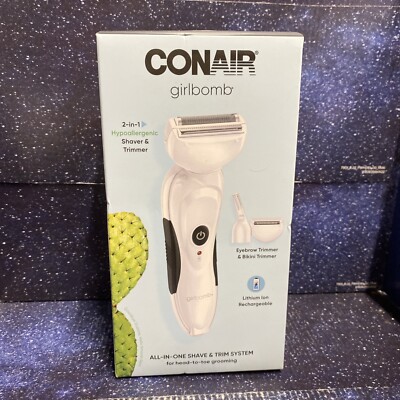 Conair Girlbomb All-In-One Electric Shaver GBLT42 NEW - Free Shipping ...