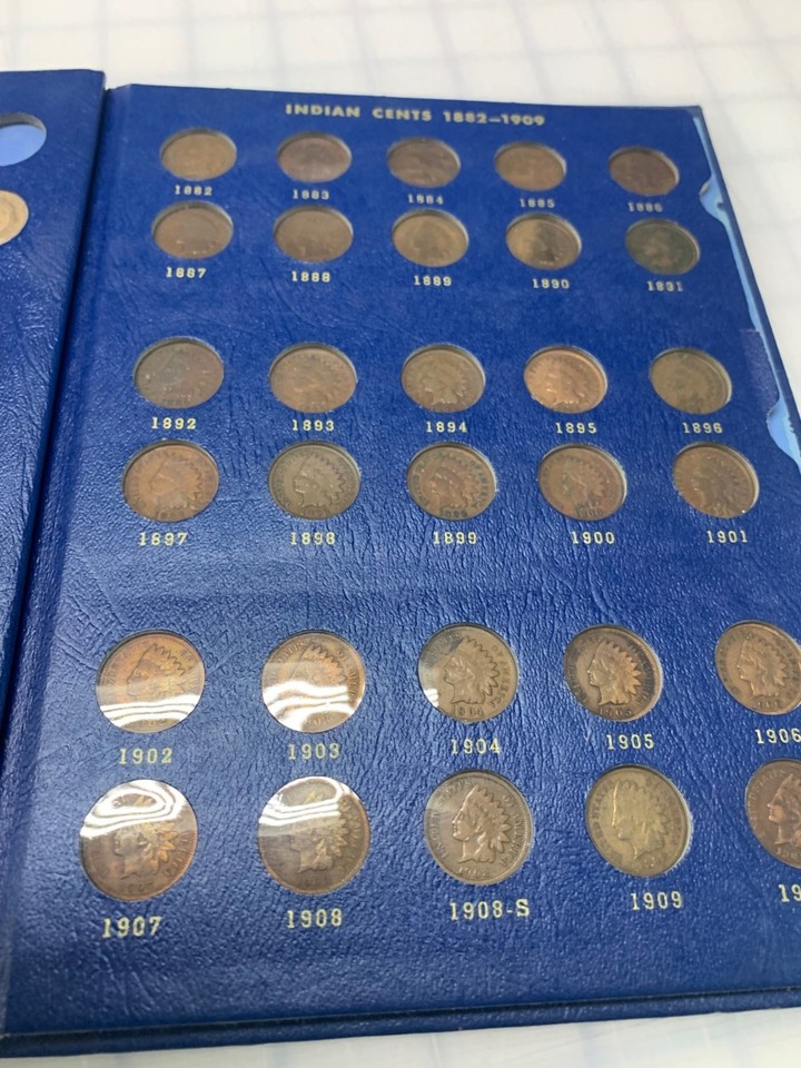 complete indian head penny book all 60 coins !! | eBay