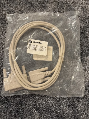 DB9F-DB25M (9pin Female to 25 Pin Male) Null Modem Cable - 6FT NEW | eBay