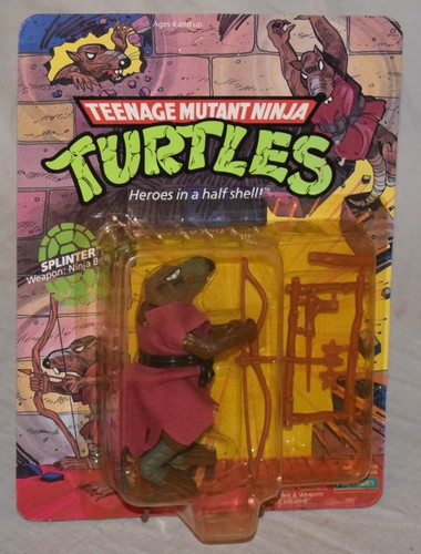 TMNT Teenage Mutant Ninja Turtles Splinter Action Figure - NEW 1990 ...
