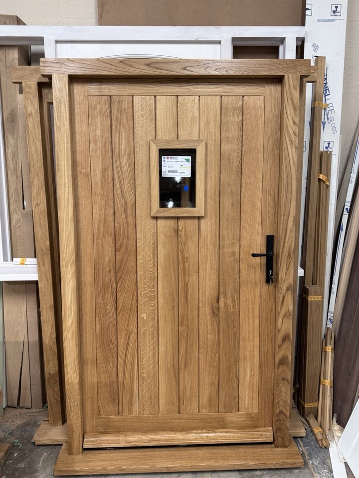 External Solid Oak Door & Frame | eBay UK