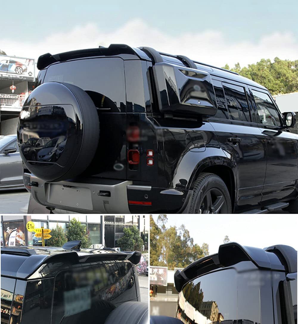 ABS Glossy Black Rear Tail Wing Trunk Lip Spoiler Fits For Defender 4D ...