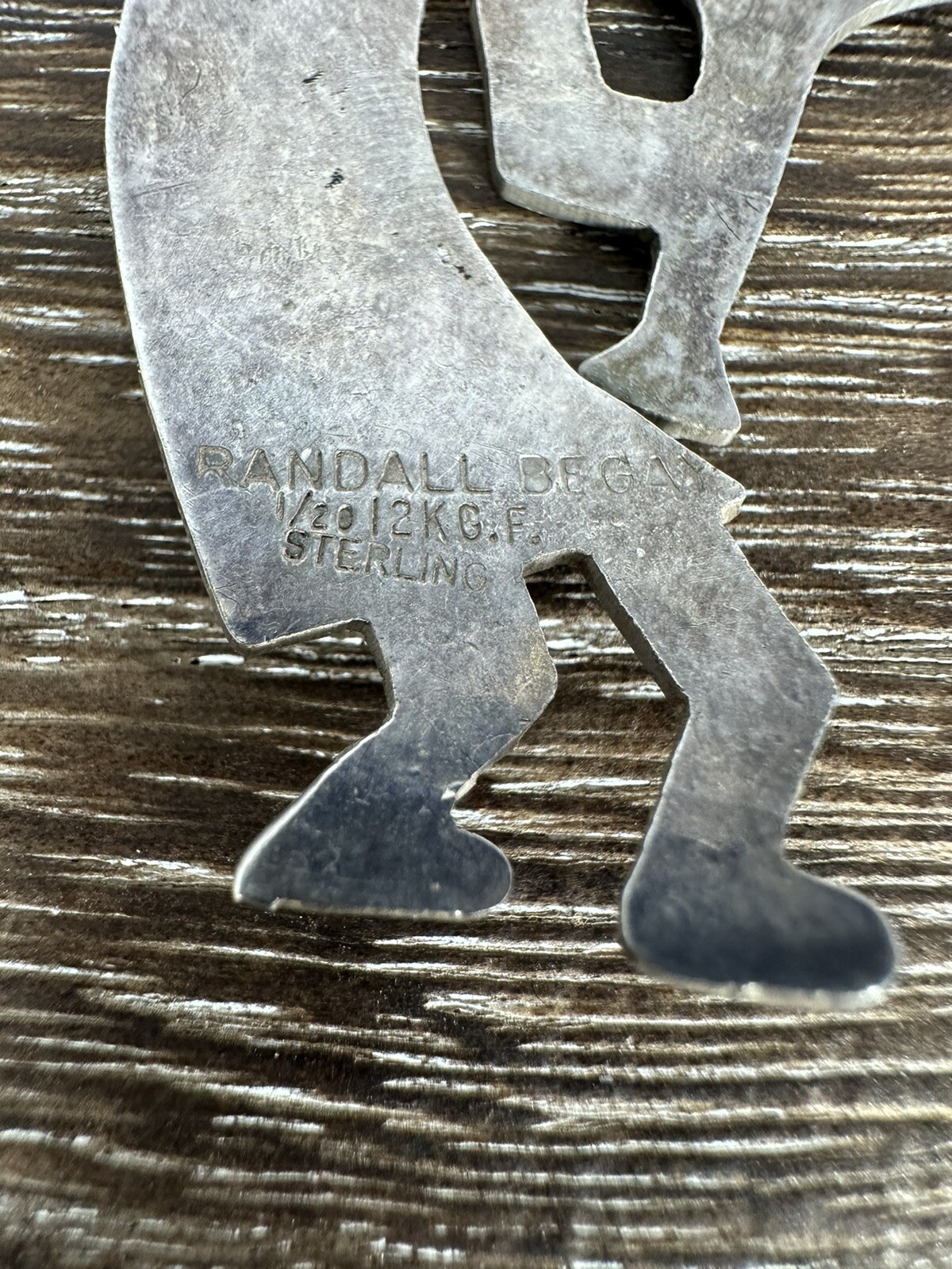 Vintage Randall Begay Kokopelli Pendant 925 Sterling … - Gem