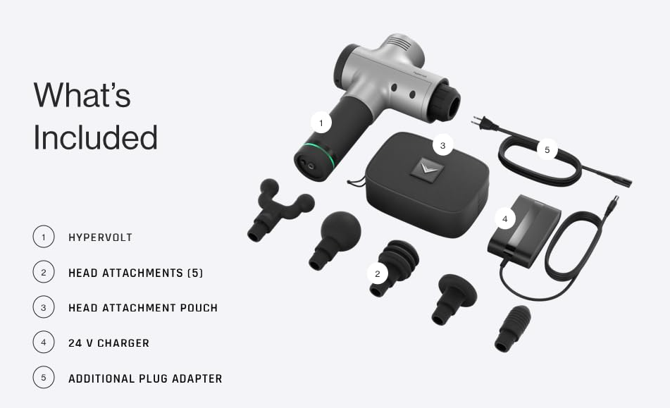 Hyperice Hypervolt Percussion Massage Device - Silver 852152004890| eBay