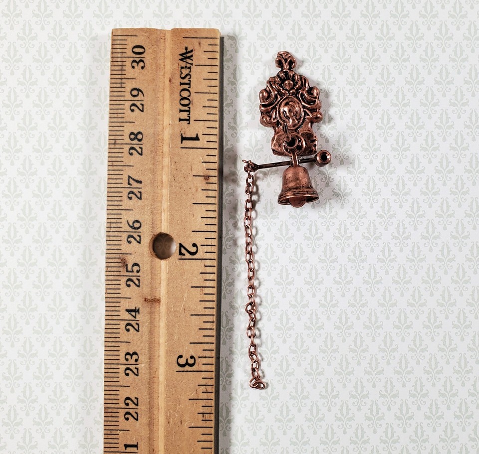 Dollhouse House Bell Doorbell Dinner Bell with Chain 1:12 Scale ...
