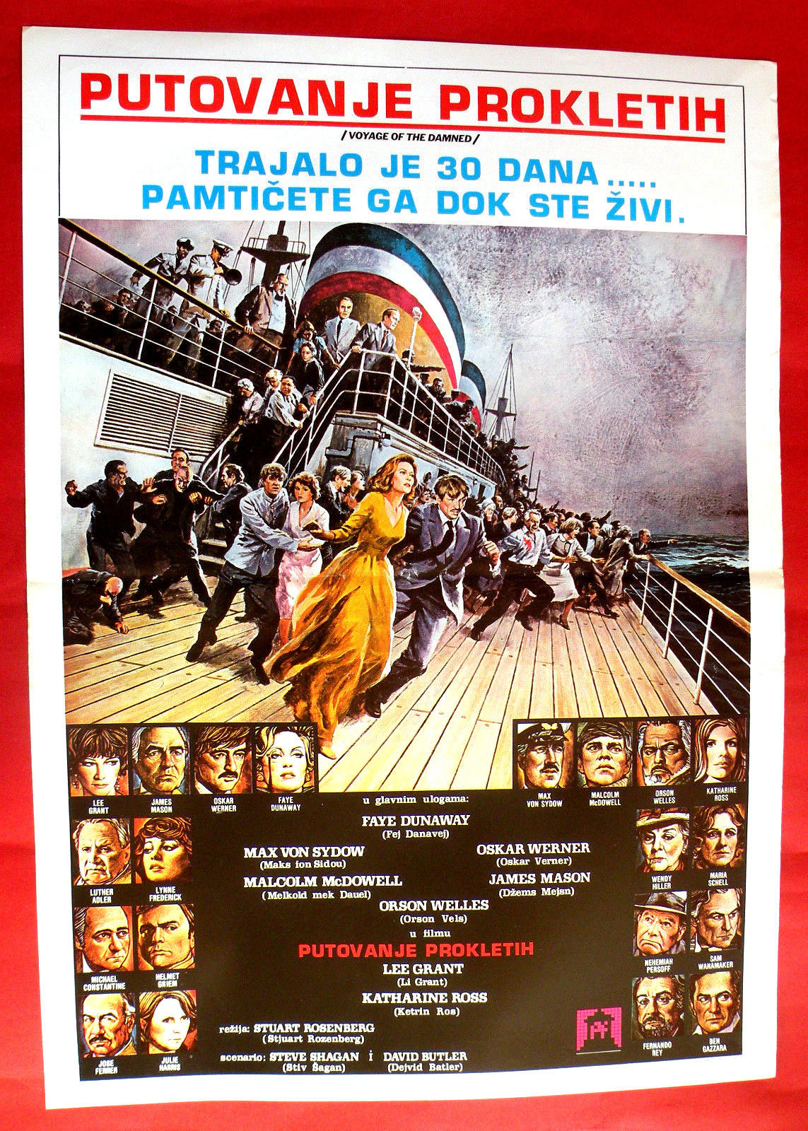 VOYAGE OF DAMNED 1976 WELLES DUNAWAY GRANT WERNER SCHELL PRYCE EXYU ...