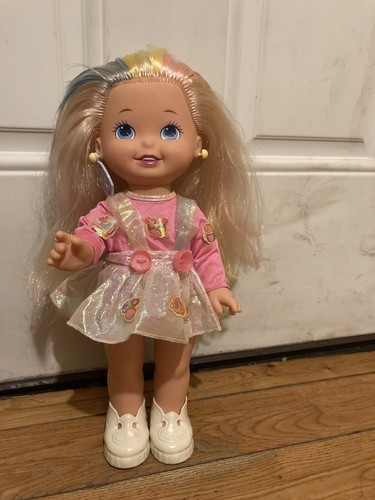 Vintage Mattel Penni Secrets Rainbow Hair Pink Kawaii Cute Large Doll ...