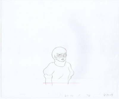 Scooby Doo Velma 1972 Original Art w/COA Animation Production Pencil 61 ...
