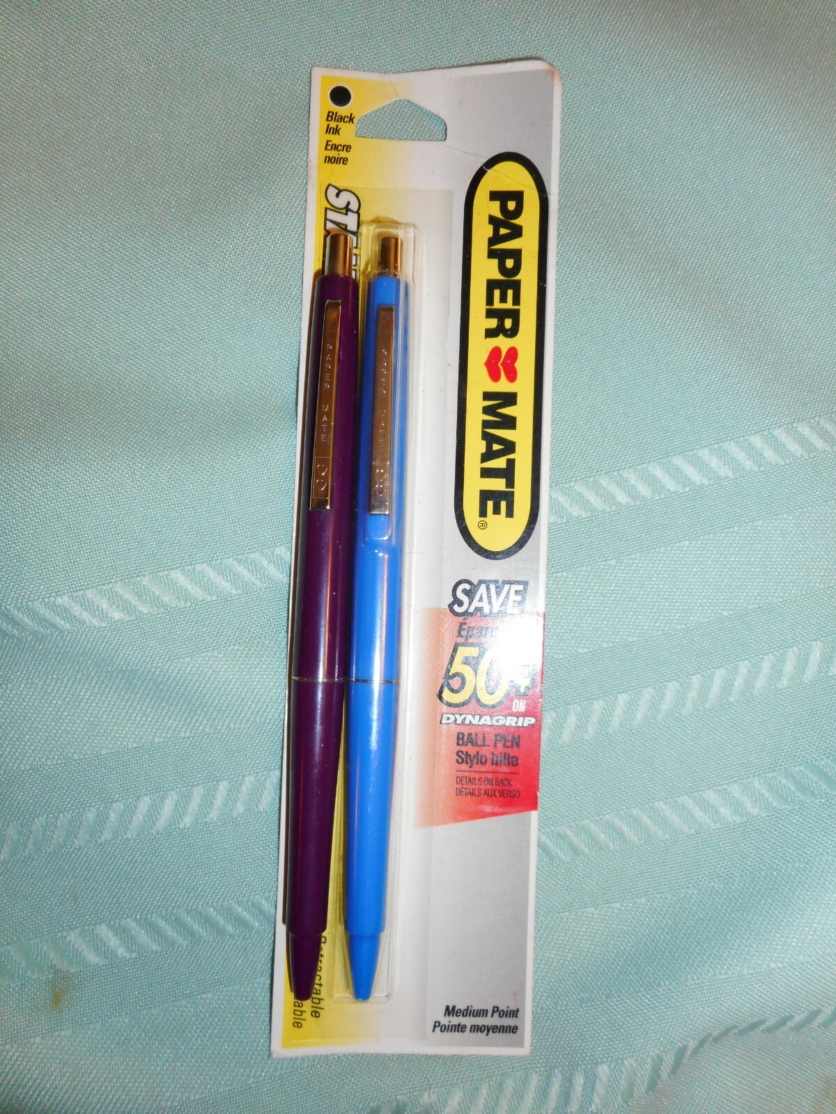2 Vintage Paper Mate 98 Ninety Eight Ball Point Pens Plum & Blue Double ...