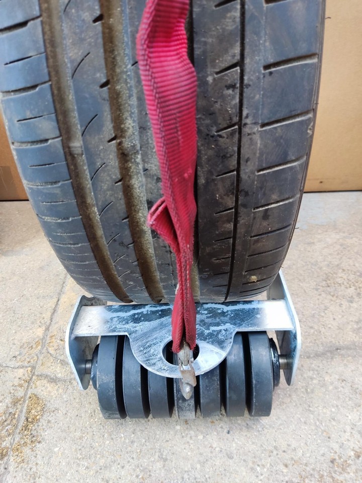 Car Recovery Wheel Roller Dolly Trolley Skate Damage Wheel Heavy Duty ...