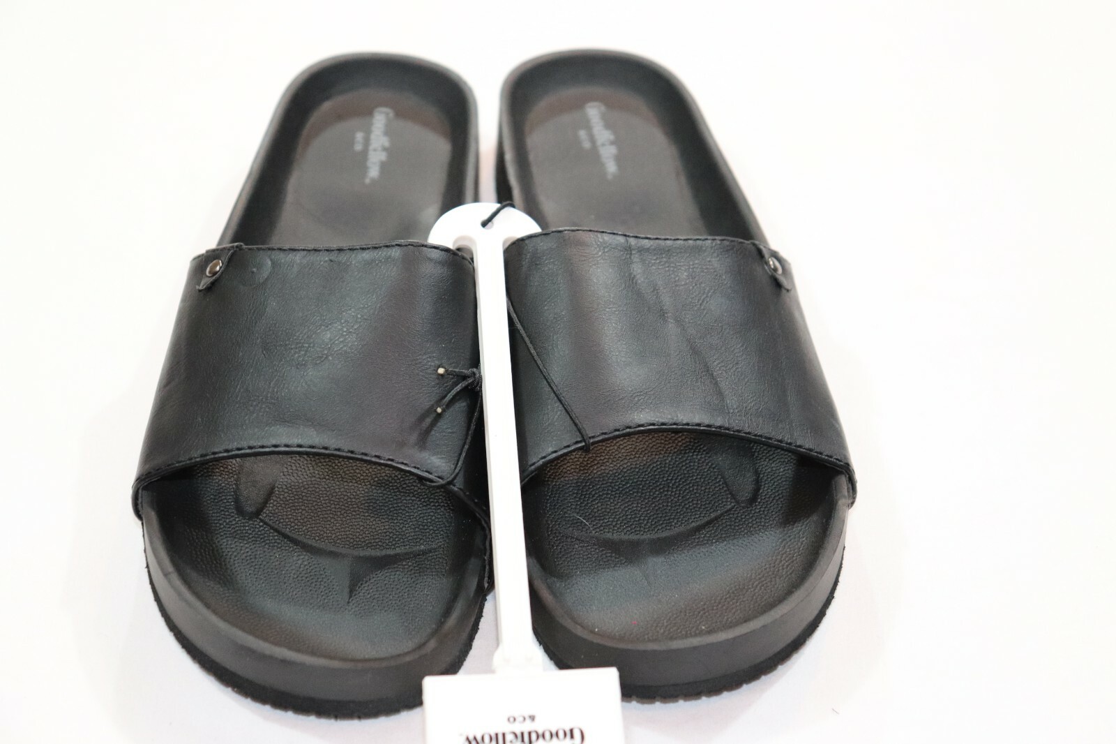 Goodfellow Black Slides Sandals Size Small 7/8 | eBay